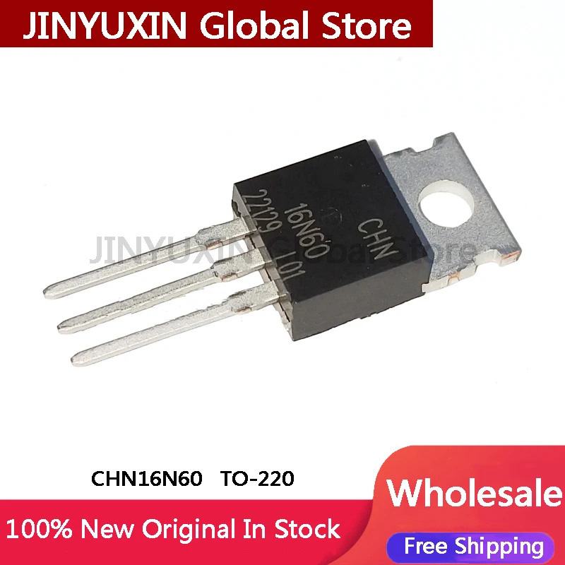 5-20PCS Brand New 16N60 CHN16N60 CHN 16A 600V TO-220 MOSFET N-Channel ...