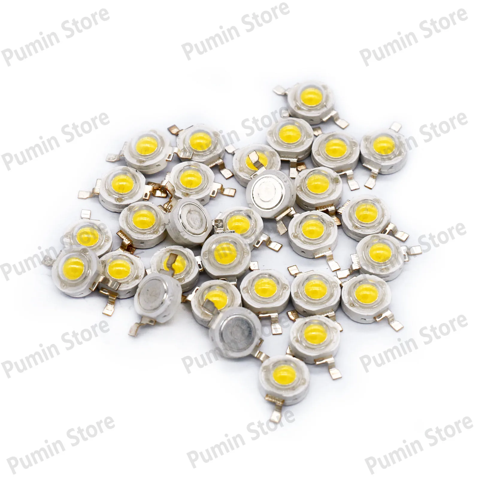 100pcs 3W LED beads DC3.6-3.9V 3000K 4000K 6500K 10000K 350-700mA ...