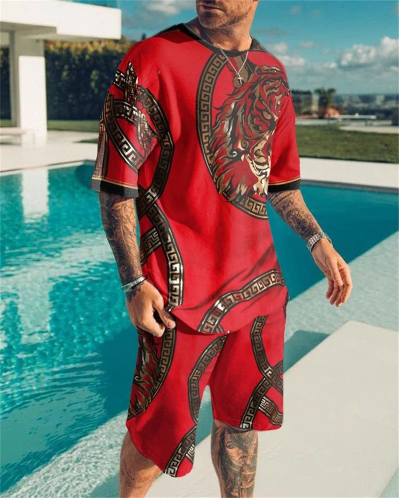 New-Summer-Chinese-Style-T-Shirt-Sets-Jogging-Short-Sleeve-Breathable ...