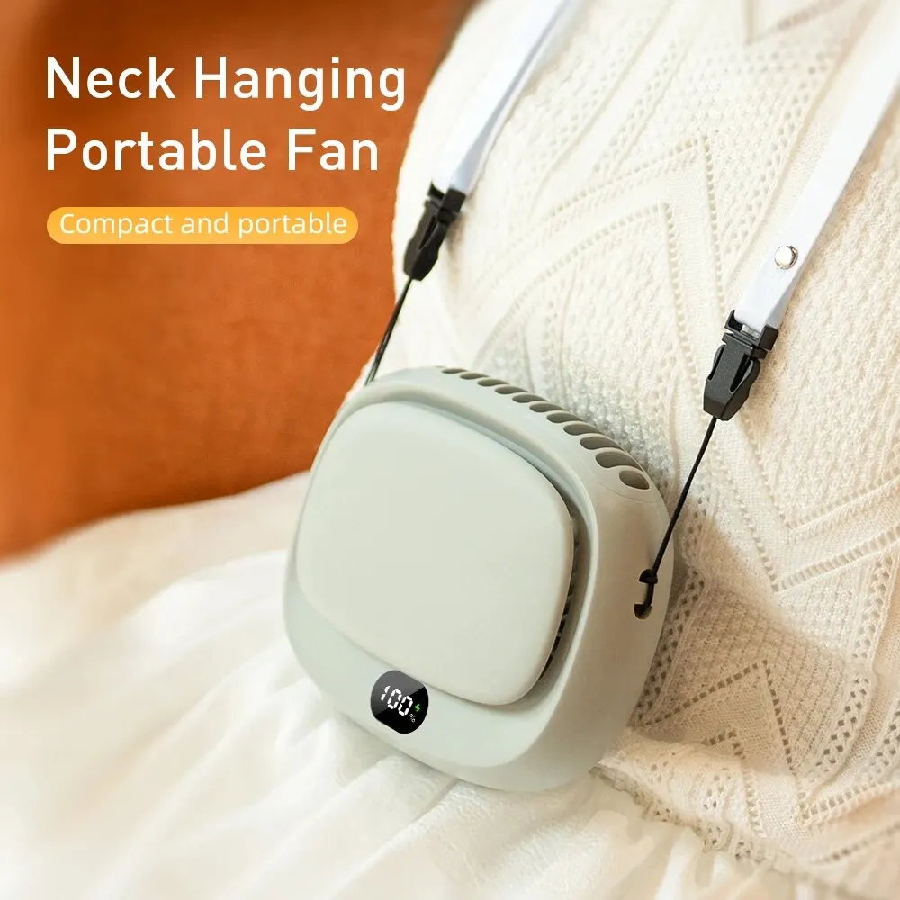 2024 New 1800mAh Handheld Mini Fan Multifunction Neck Hanging Fans 5 ...