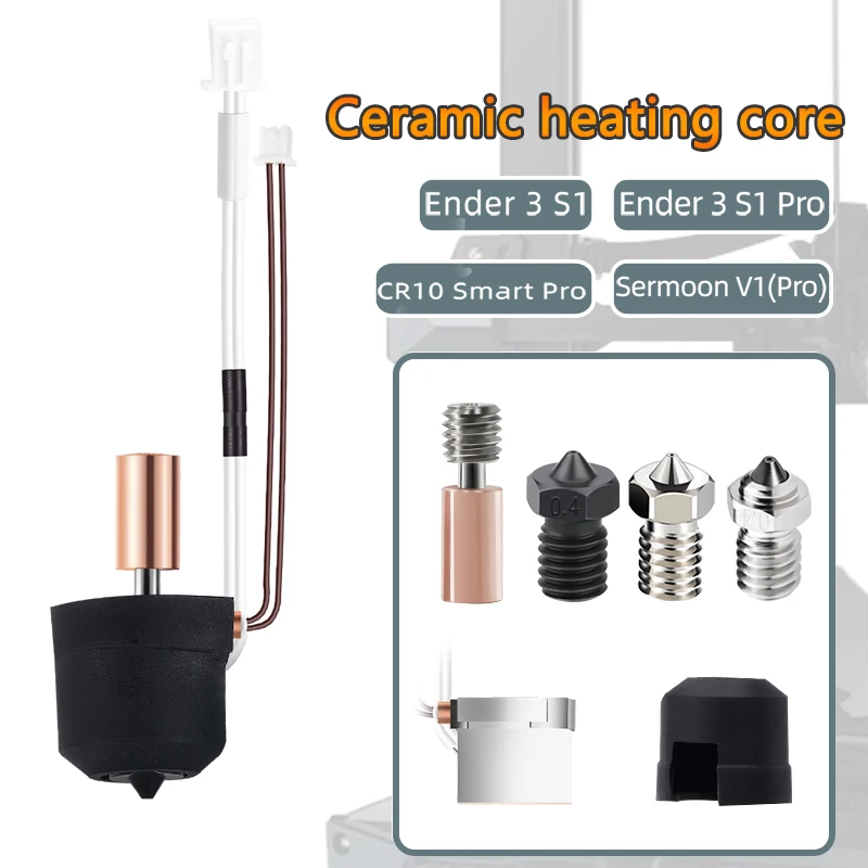 Ceramic Heating Hotend for Creality Ender 3 S1 CR10 Smart Pro Sermoon ...