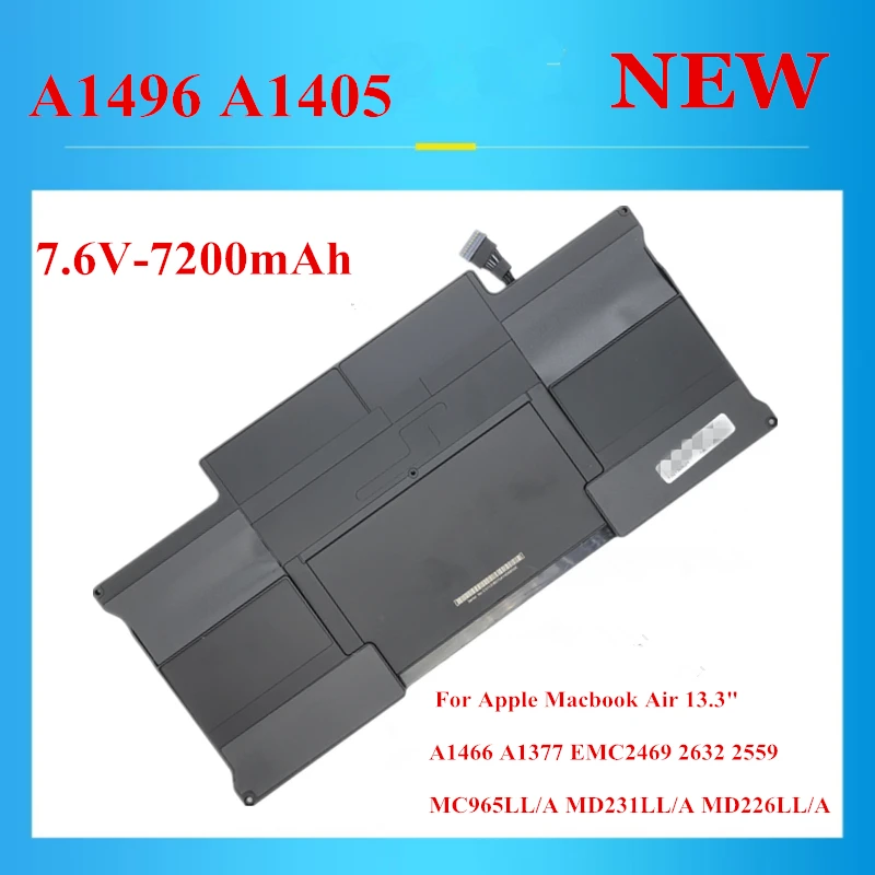 New high-quality A1496 A1405 Battery For Apple Macbook Air 13.3" A1466 ...