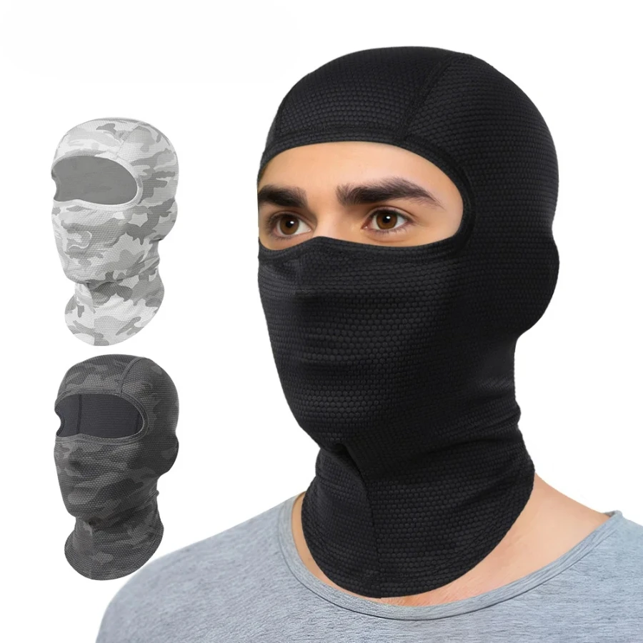 Motorcycle Cooling Full Face Mask Summer Breathable Motorbike Riding ...