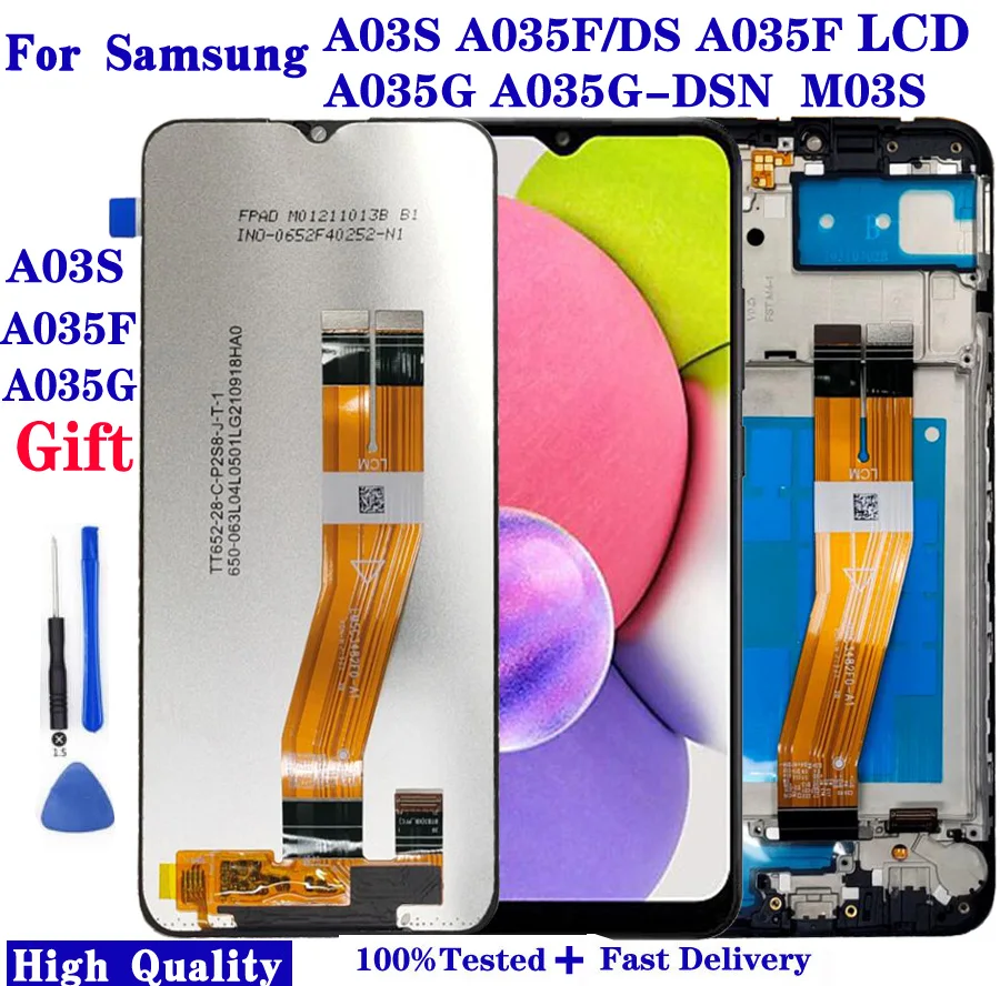 Pantalla-LCD-de-6-5-pulgadas-para-Samsung-Galaxy-A03-A035F-montaje-de ...