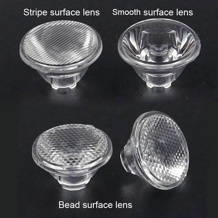 20mm-x-12-8mm-PMMA-Lens-Flat-Smooth-Stripe-Bead-Surface-15-to-60-Degree ...