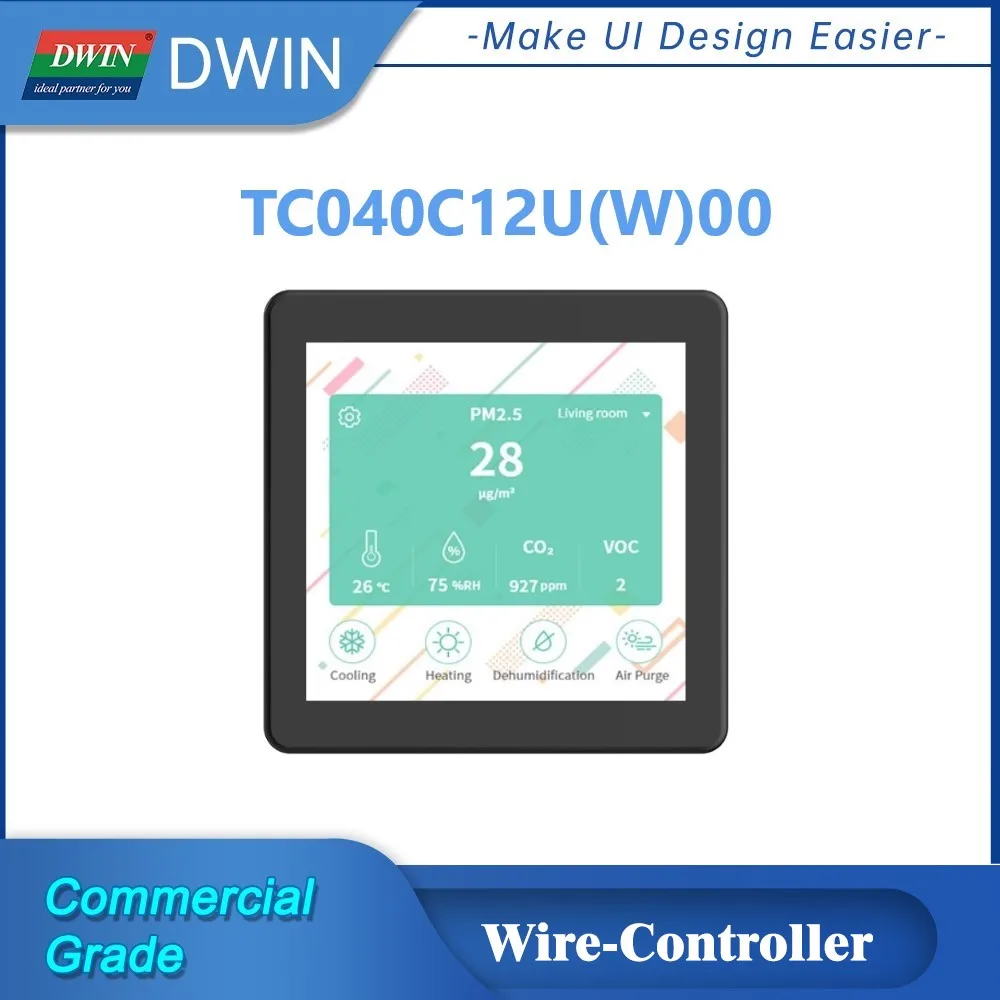 DWIN-4-Inch-TC040C12U00-Wire-Controller-IPS-TFT-LCD-Display-480-480 ...