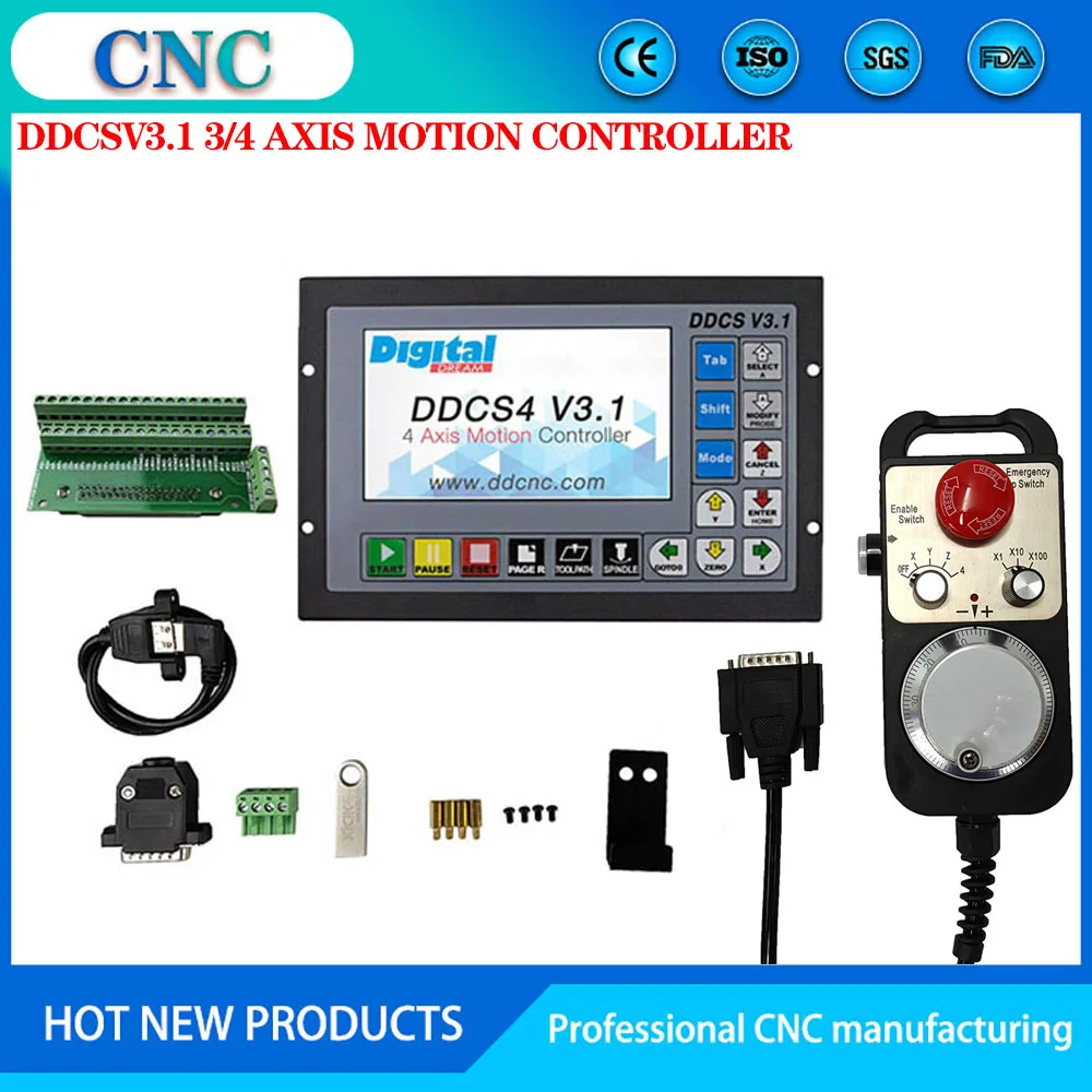 El nuevo kit cnc DDCSV3.1/4,1 controlador de movimiento independiente controlador sin conexión ...