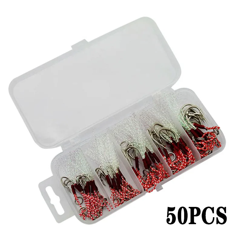 50pcs/box 10# to 20# Any Size Choice Roped Weight Hook Domestic Hook ...