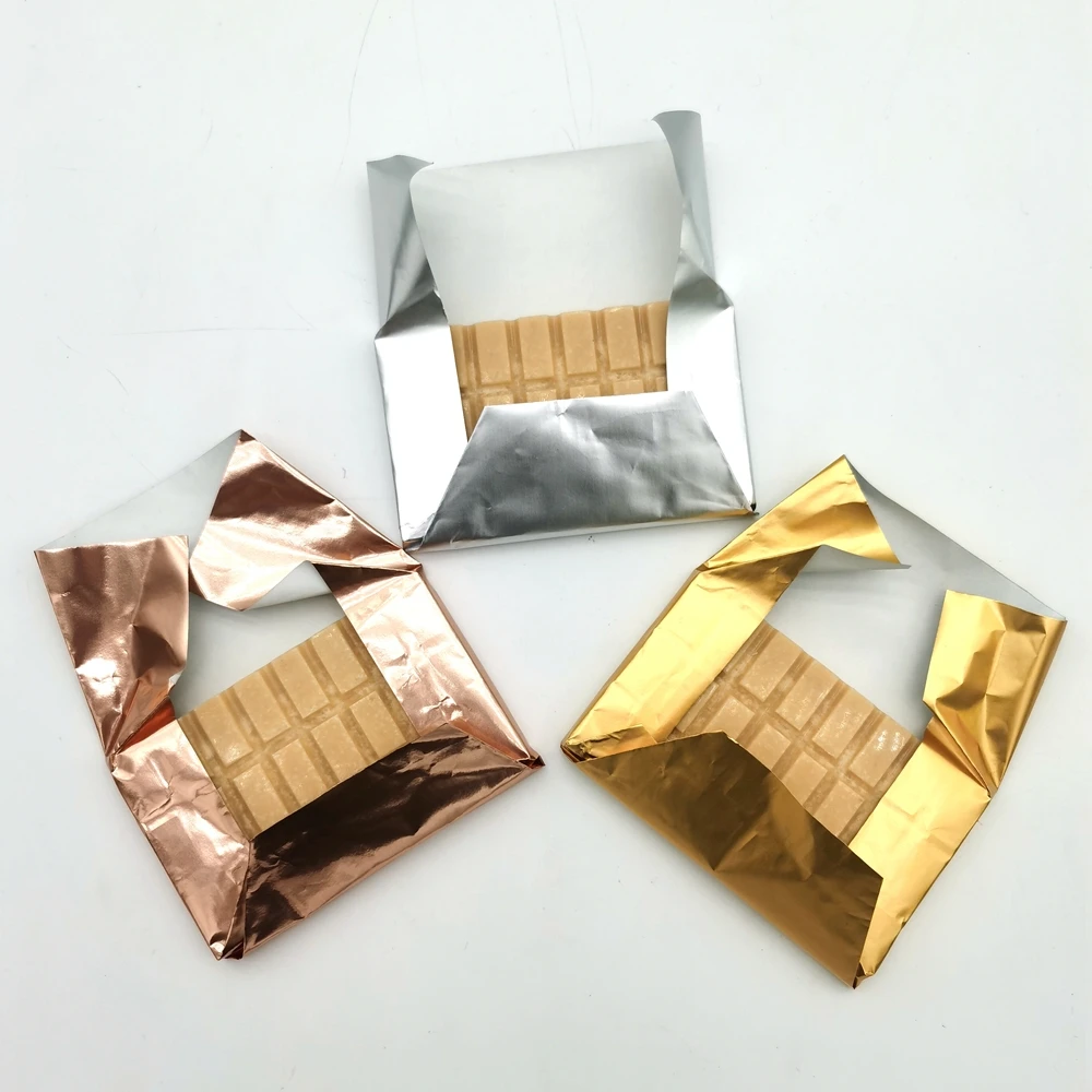 Wrap-Package-for-Chocolate-Candy-Bar-Gold-Silver-Foil-Paper-Backing-6 ...