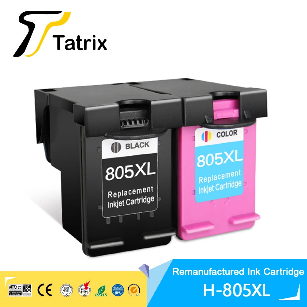 Tatrix-for-hp-805-805XL-Premium-Remanufactured-Color-Inkjet-Ink ...