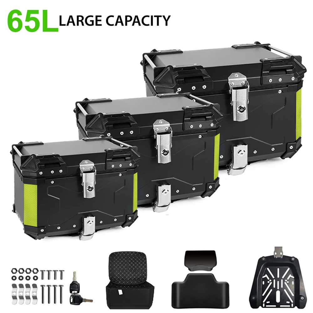 Motorcycle Helmet Box CNC Aluminum Top Tail Rear Luggage Storage Tool ...