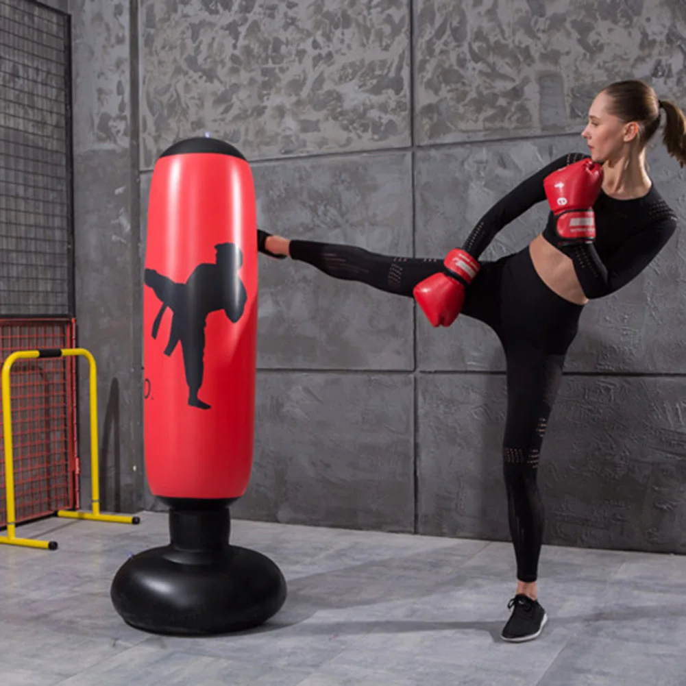 1-6m-PVC-Inflatable-Boxing-Training-Pillar-Stress-Relief-Standing-Water ...