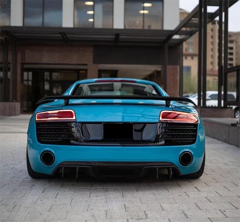 Real Carbon Fiber SPOILER For Audi R8 V8 V10 GT 2007 2008 2009 2010 ...