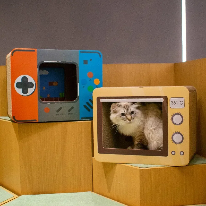 Cat-Scratcher-Scraper-Bed-Toy-for-Cats-Scratching-Board-Accessories ...