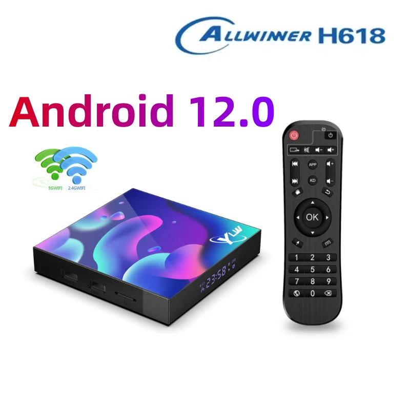 T1-Android-12-0-OS-TV-Box-Allwinner-H618-Quad-core-Cortex-A53-4GB-32GB ...