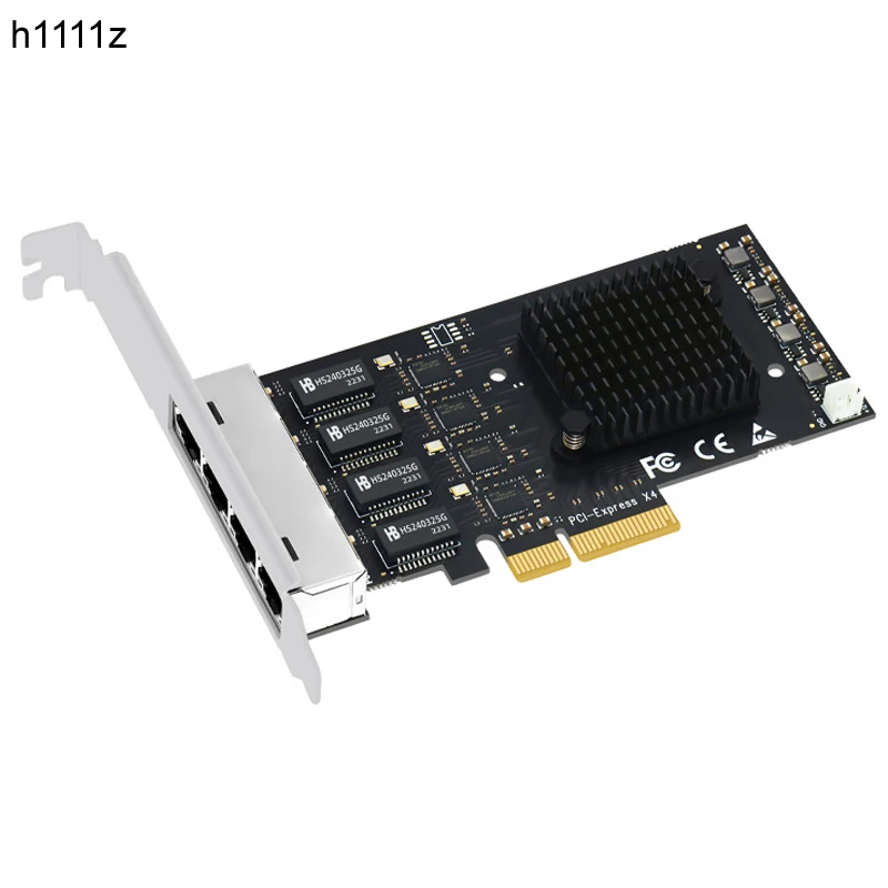 PCI Express 네트워크 카드 어댑터 4 포트 2500Mbps 기가비트 10/100/1000Mbps RTL8125B ...