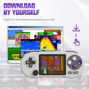 SF2000 Retro Handheld Game Console Machine Games Kids IPS Wireless Mini ...