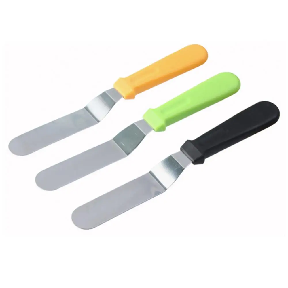 mini Cake Offset Spatula Stainless Steel Icing Spatula with PP Plastic ...