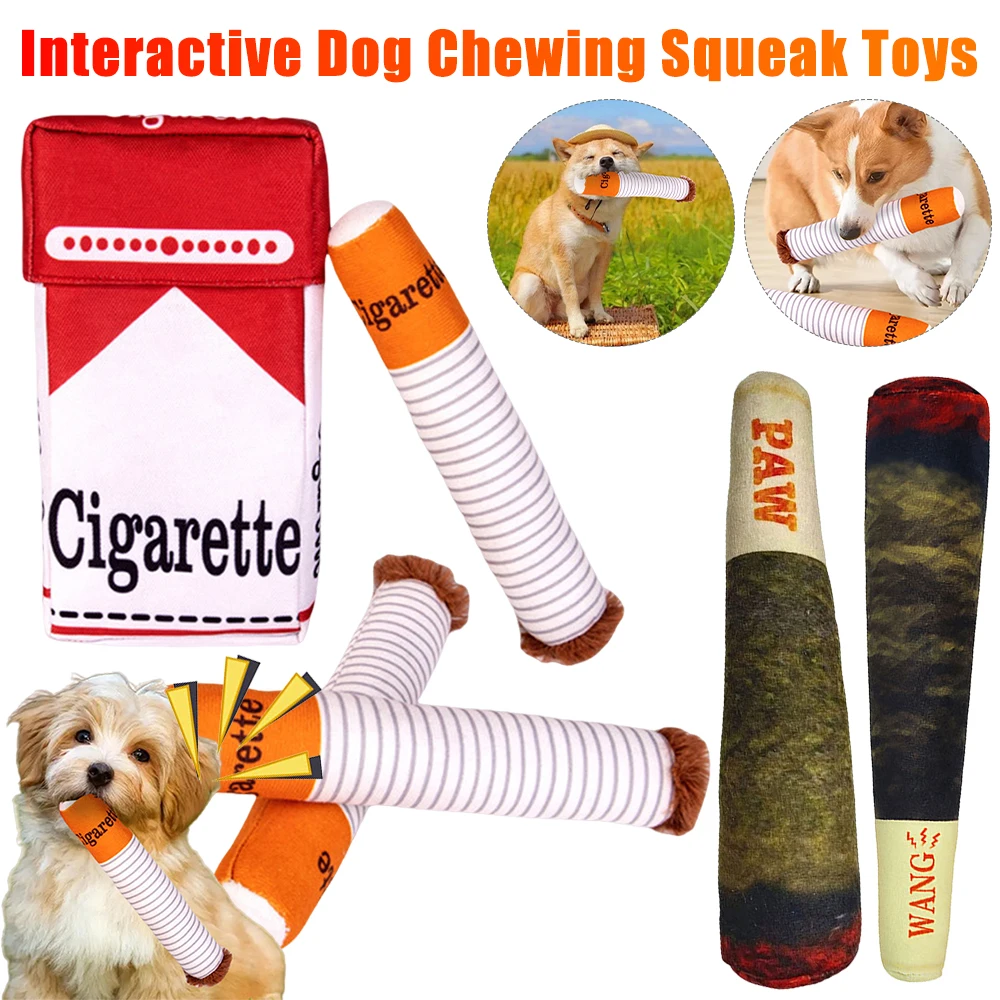 Creative-Cigarette-Interactive-Giggles-Dog-Toys-Funny-Plush-Chewing-Toy ...