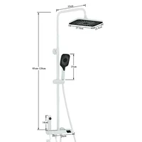 4 Way Mixer Tap Digital Display Shower System Set