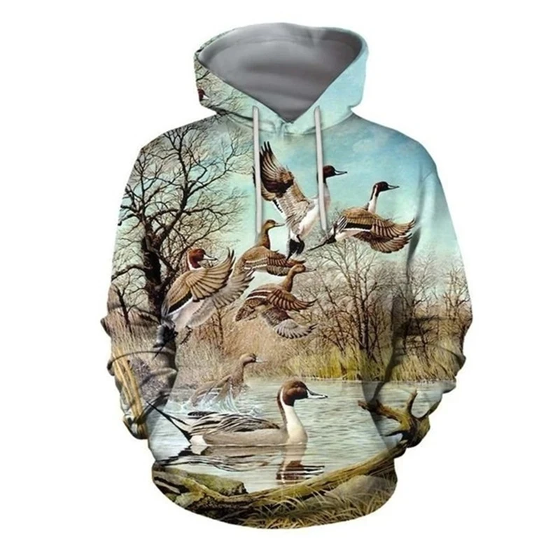 Sudadera-con-capucha-con-estampado-3D-de-pato-para-hombre-Jersey ...