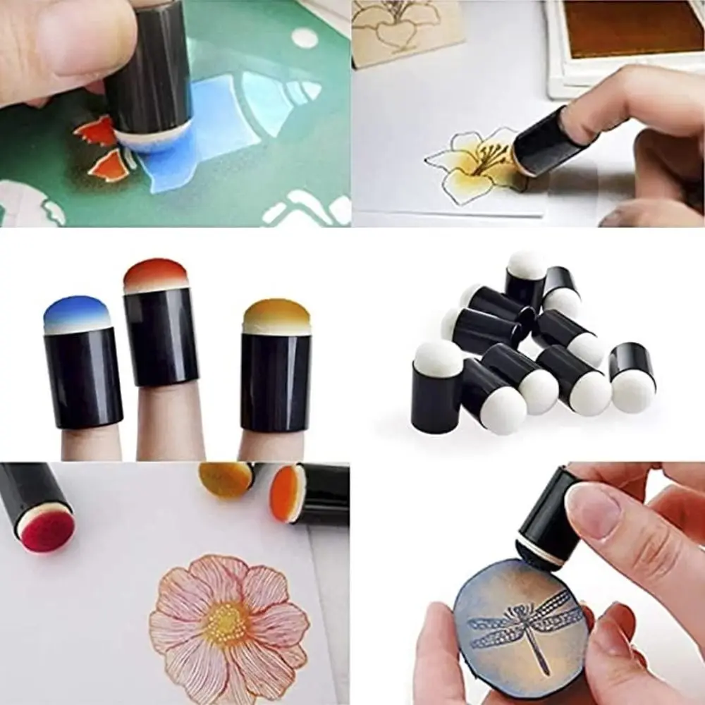 10pcs-Finger-Painting-Sponge-Daubers-Sponger-Foam-Applying-Ink-Chalk ...