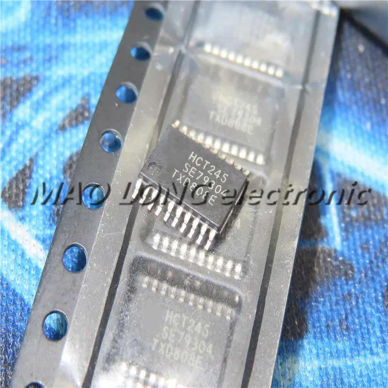 Chip transceptor de bus de ocho vías, 10 unids/lote, sn74hc245pwr, HCT245, 74hc245pw, TSSOP-20 ...