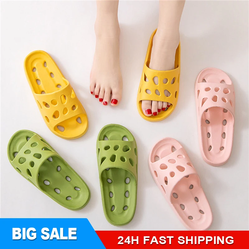 Jodimitty-Hot-Solid-Color-Casual-Home-Bathroom-Slippers-Women-s ...