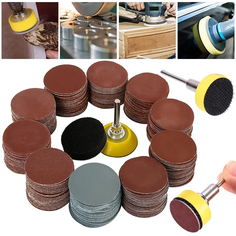 1-2-3inch-DIY-Sanding-Discs-Pad-Polishing-Pad-Kit-Rust-Paint-Removal ...
