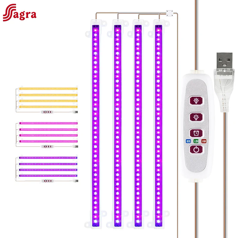 식물 조명용 Phytolamp Led 성장 조명 식물 램프 5v 전체 스펙트럼 전구 수경 램프 온실 꽃 씨앗 성장 텐트