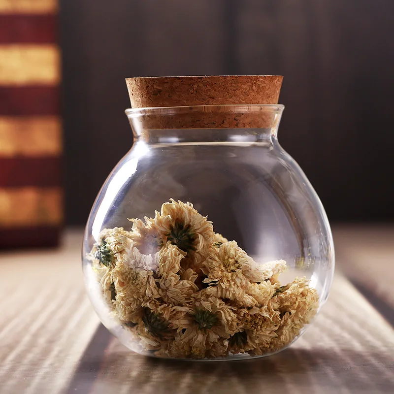 500ML-Spherical-Glass-Food-Storage-Container-with-Cork-Lids-Large ...
