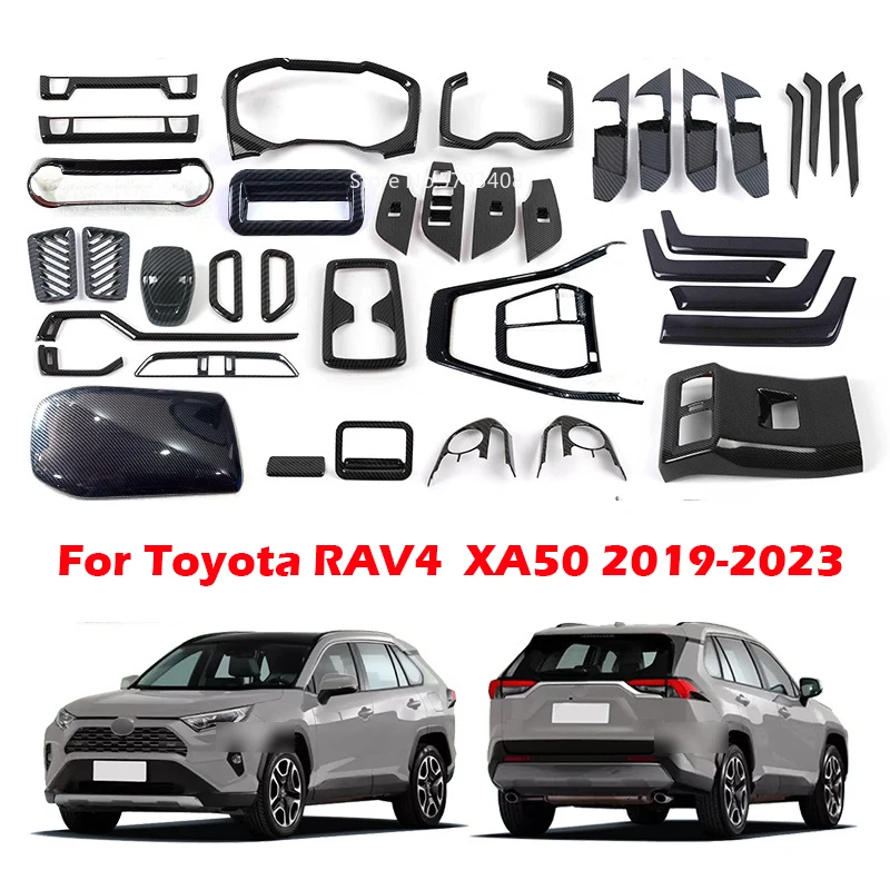ABS-carbon-fiber-For-Toyota-RAV4-RAV-4-XA50-2019-2020-2021-2022-2023 ...