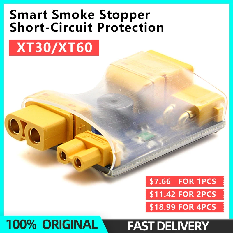XT30-XT60-Smart-Smoke-Stopper-Short-circuit-Protection-Plug-Electronic ...