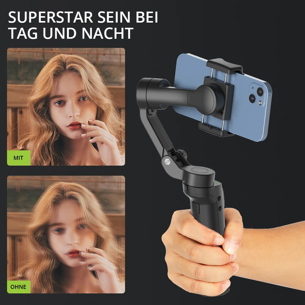 NEW-F5-Plus-Folding-Selfie-Stick-Gimbal-3-Axis-Stabilizer-For-iPhone ...