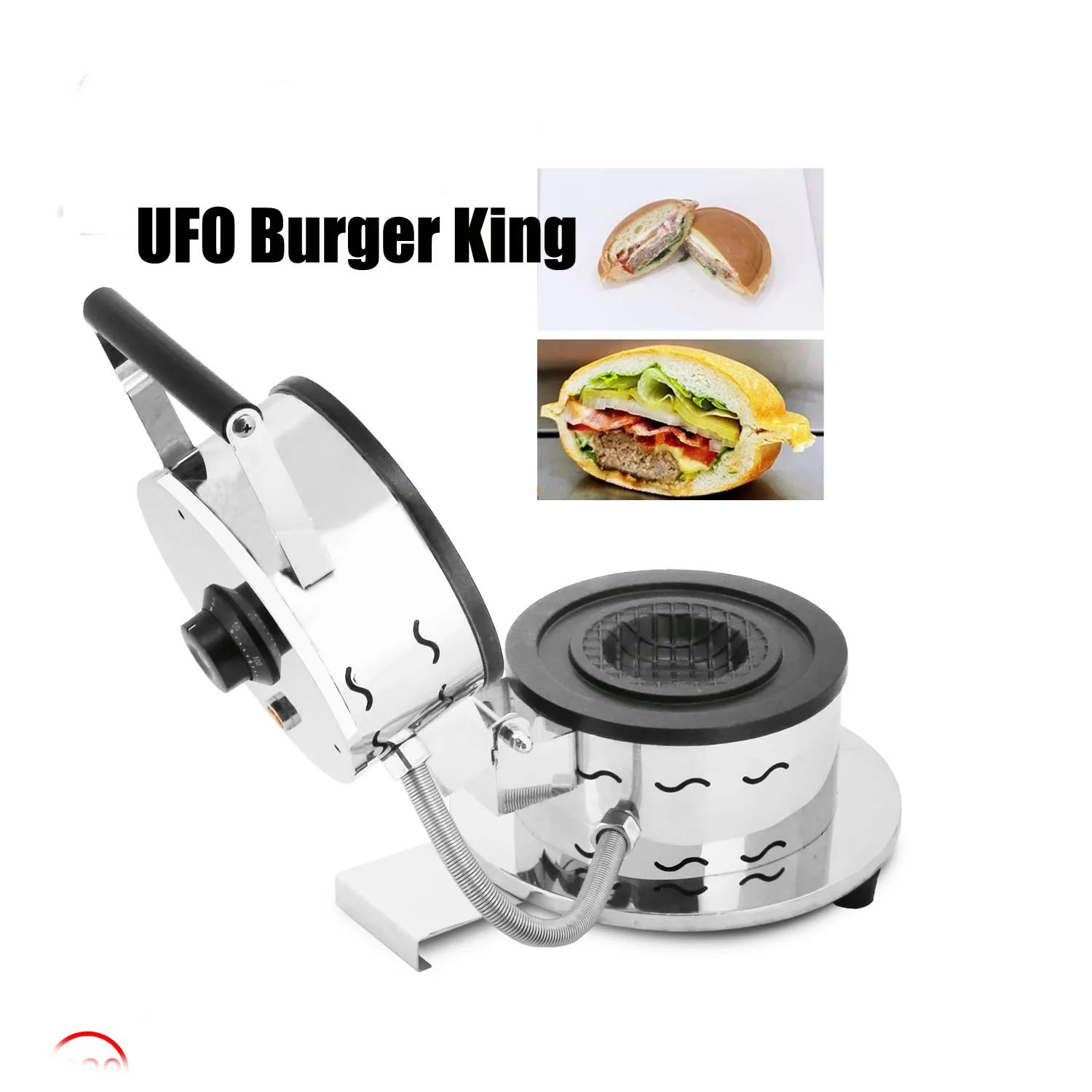 Machine à Hamburger UFO électrique, scelleuse de galettes, crème glacée ...