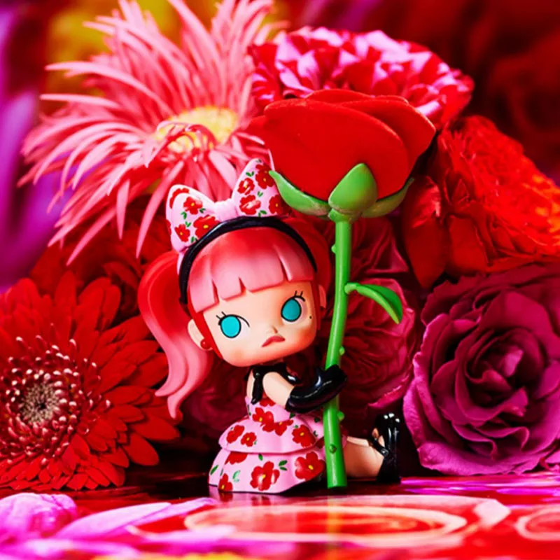 POP MART-figuras de acción de la serie de sueños de flores, juguetes de ...