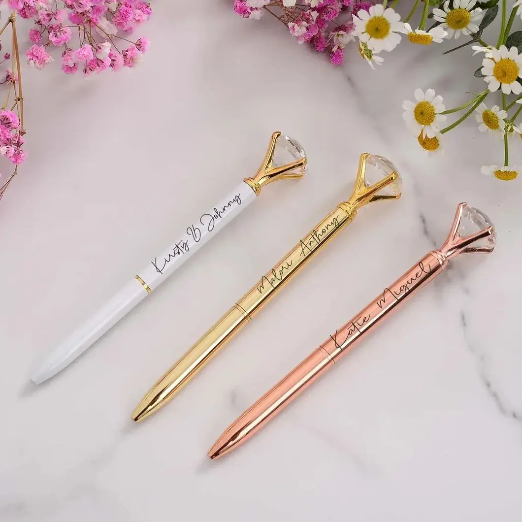 Personalized-Name-Bridesmaid-Gifts-Wedding-Pen-Diamond-Pen-Bridal ...