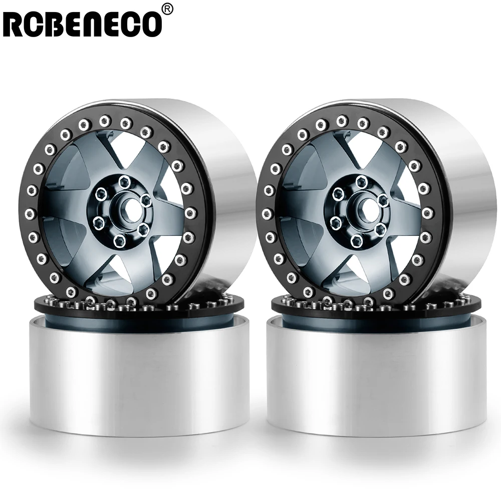 RCBENECO 2.2 "Felge Metall Beadlock Rad Naben Für 1/10 TRX4 TRX6 D90 Axial SCX10 90046 Wraith ...