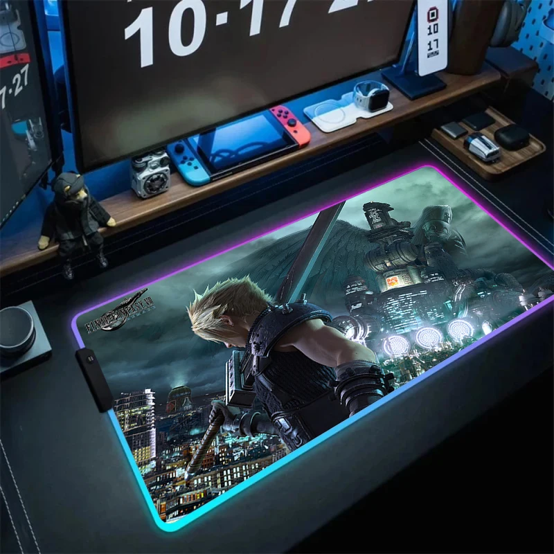 Final-Fantasy-VII-RGB-Mouse-Pad-Anime-Gaming-Mouse-Pad-Computer-Large ...