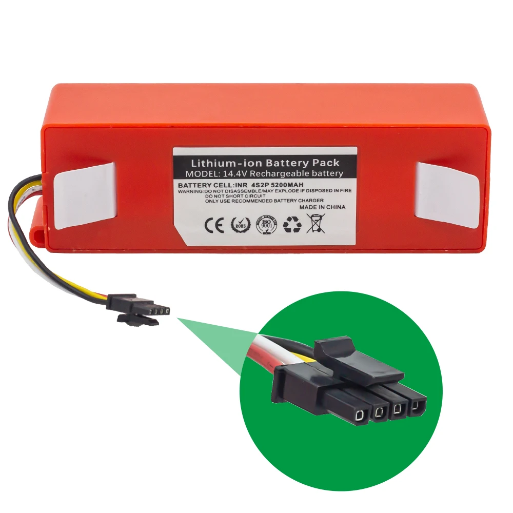 Sweeper Battery BRR-2P4S-5200D for XIAOMI Roborock S50 S51 S55 T60 ...