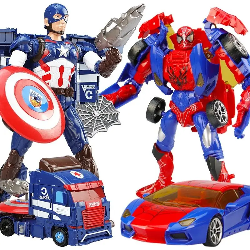Disney Marvel Avengers Captain America | Robot Transformation Toys Car ...