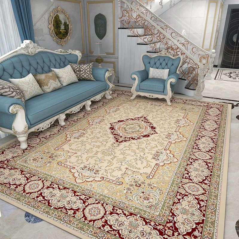 Light Color Luxury Persian Style Carpets Living Room Sofas European ...