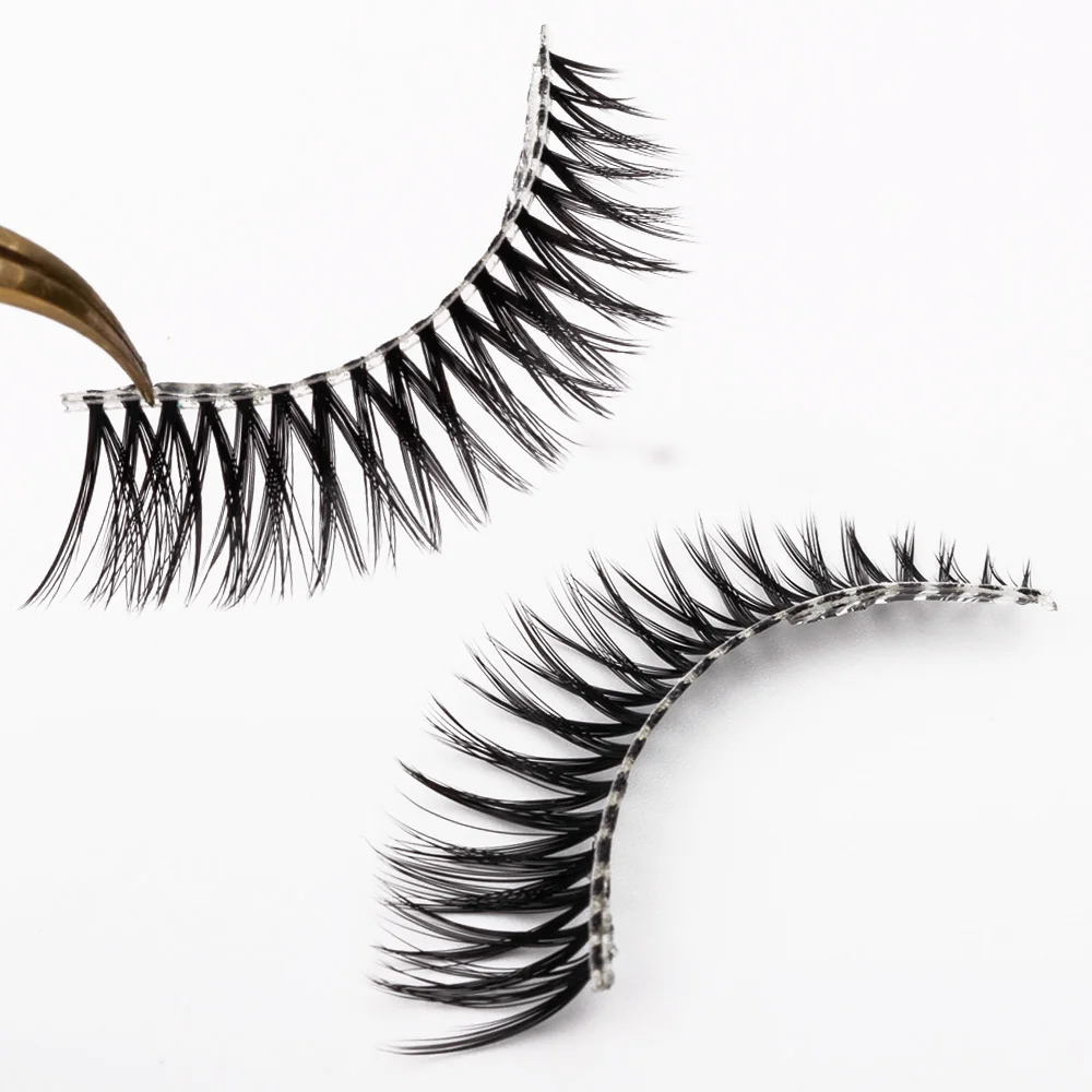 Yiernuo-Natural-invisible-band-Faux-Mink-Lashes-Transparent-Band-Light ...
