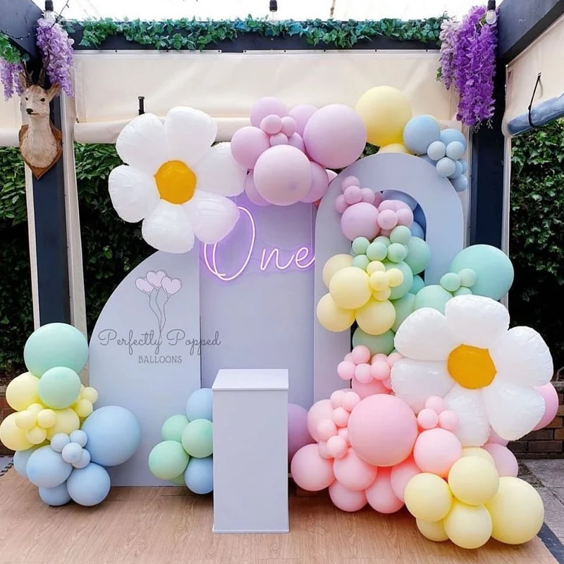 Daisy-Flower-Balloon-Garland-Arch-Kit-Pastel-Balloons-Set-Kids-Birthday ...