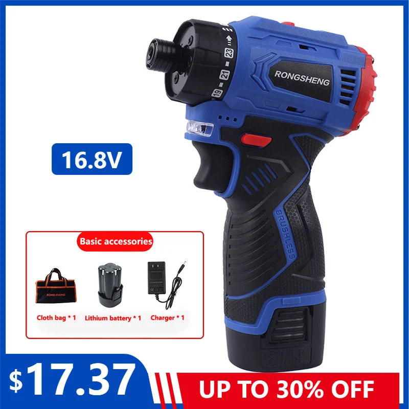 16.8V Brushless Screwdriver Multifunction Electric Tool Lithium ...