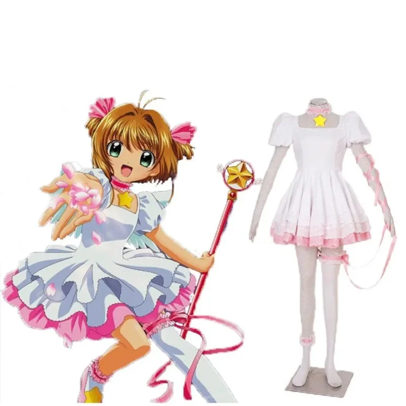 Unisex-Anime-Cos-Card-Captor-KINOMOTO-SAKURA-Cosplay-Customs-Outfit ...