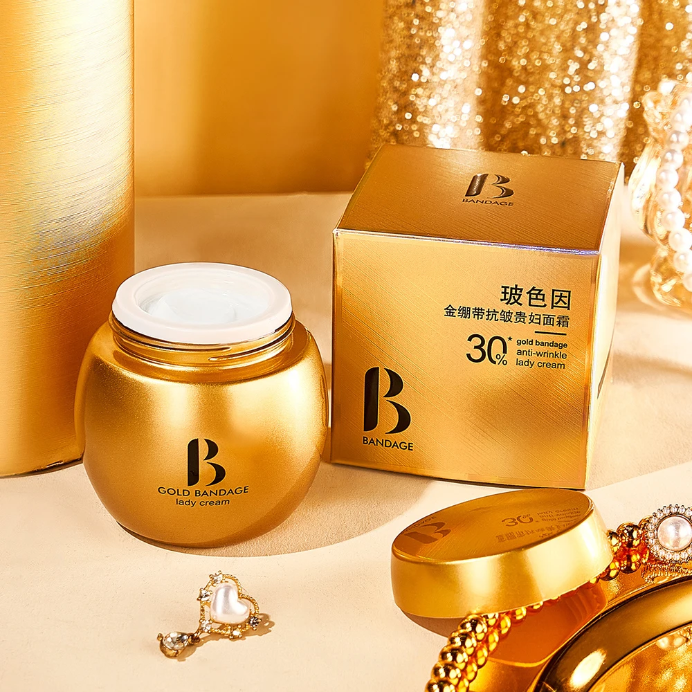 Crema nutritiva para dama con ácido hialurónico Crema facial con hierba ...