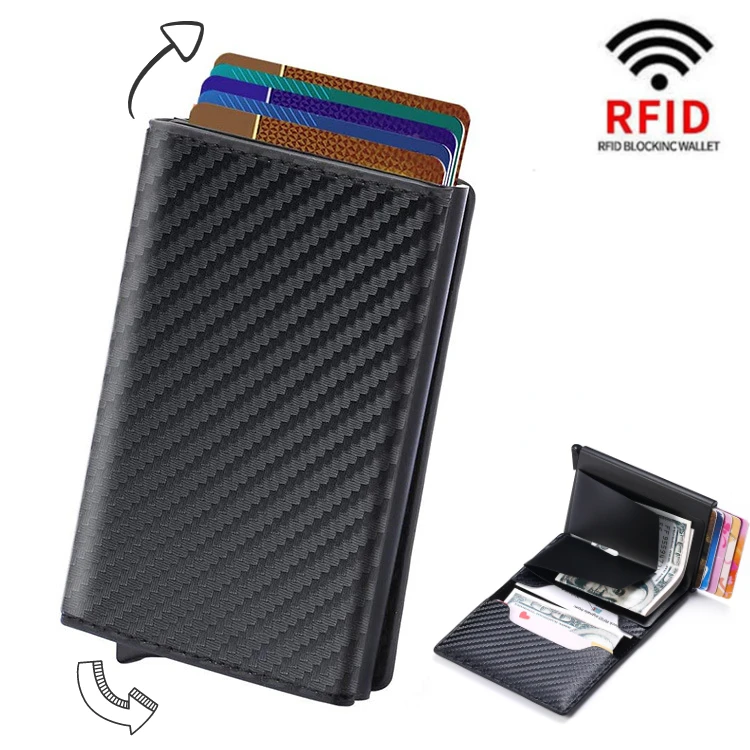 Carbon-Fiber-Credit-Card-Holder-Wallets-Men-Brand-Rfid-Black-Magic ...