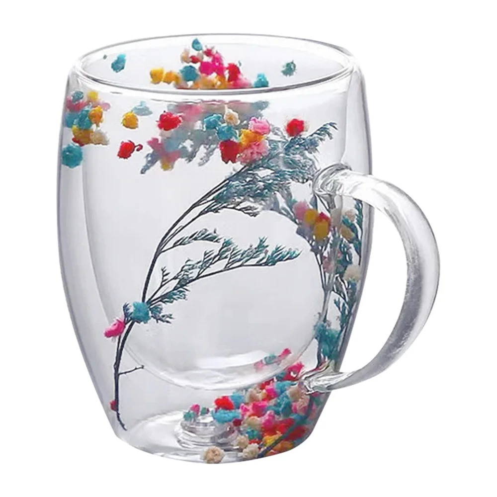 350ml-Double-Layer-Glass-Cup-with-Dry-Flower-Decoration-and-Exquisite ...