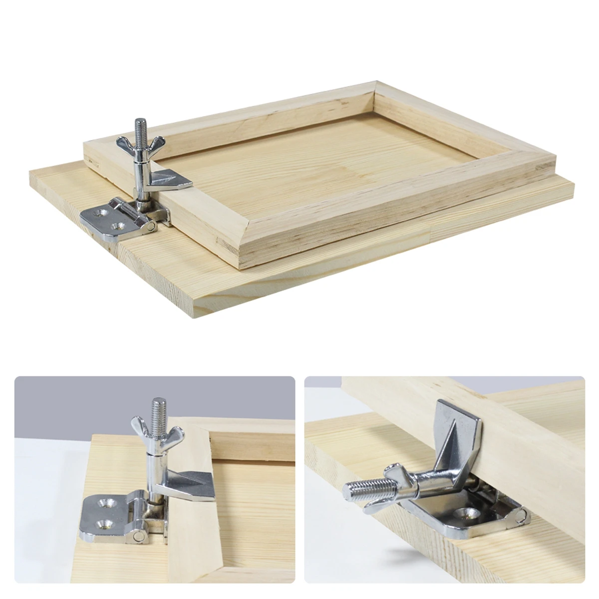 T50-2Pcs-Hinge-Clamp-for-Silk-Screen-Printing-Frame-Screen-Printing ...